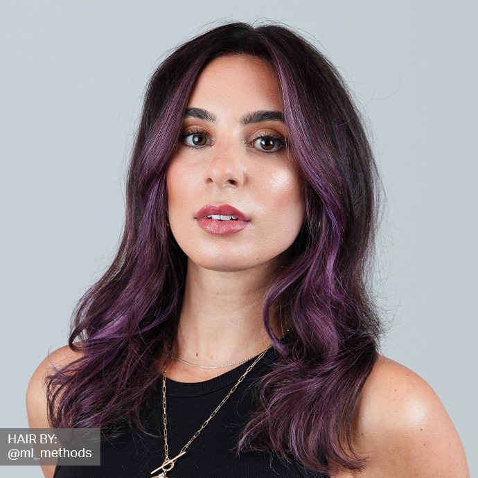 Pravana Violet On Unbleached Hair